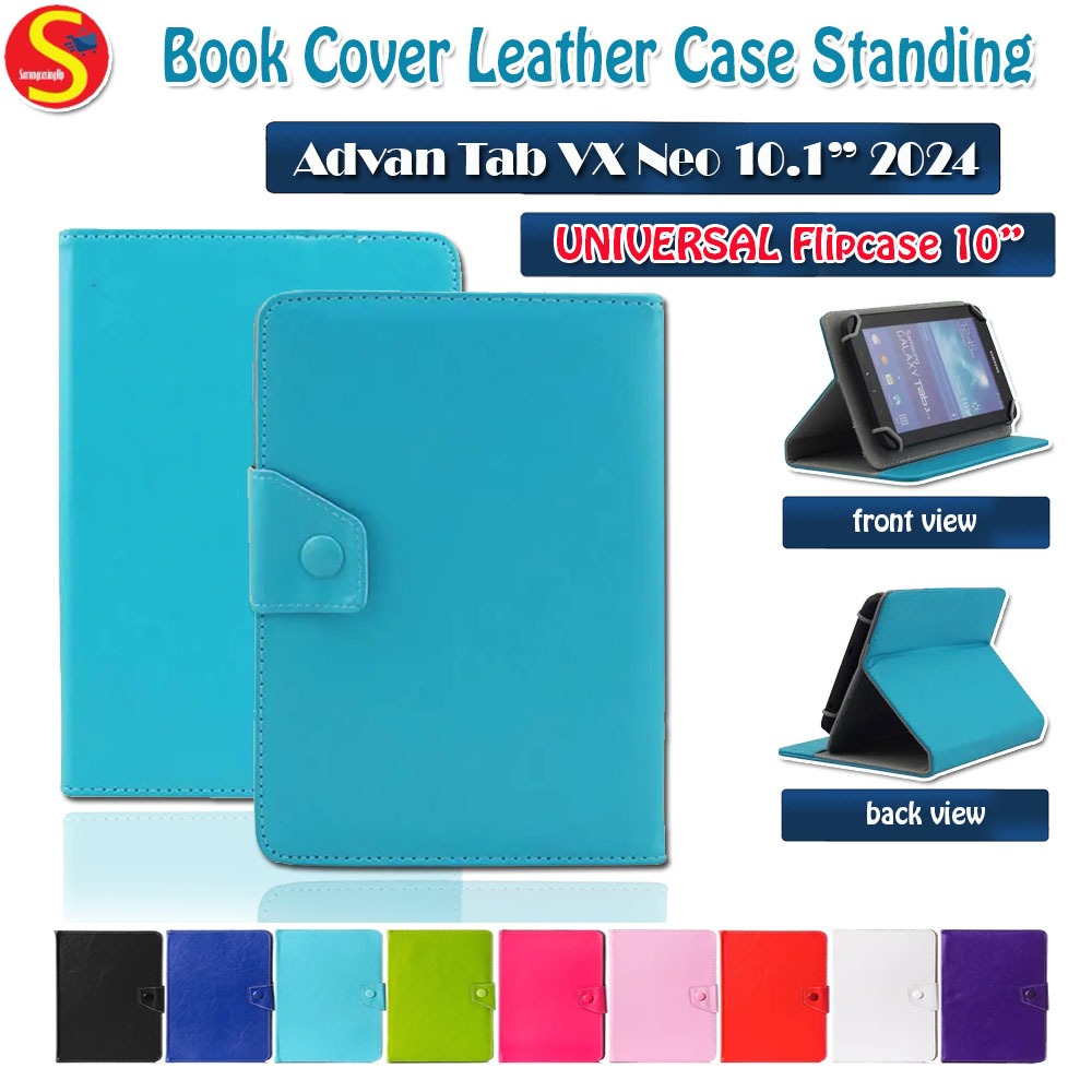 Jual ADVAN Tab VX Neo 10.1" 2024 Leather Case Book Cover Universal Flip ...