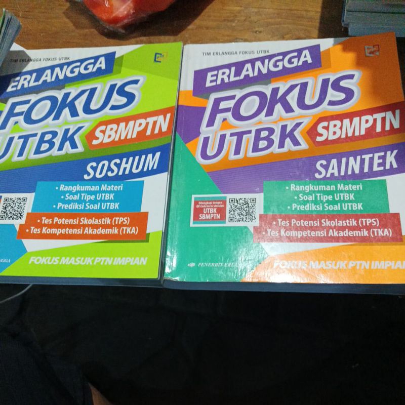 Jual buku soal fokus Erlangga utbk sbmptn lengkap TPS,TKA kurikulum 2013 bekas original | Shopee ...
