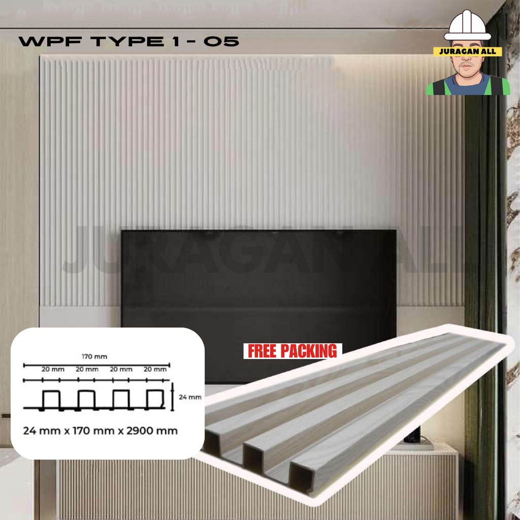 Jual WPC WALL PANEL 3 METER 3D (PREMIUM) (2900 x 170 x 24mm) / WPC ...