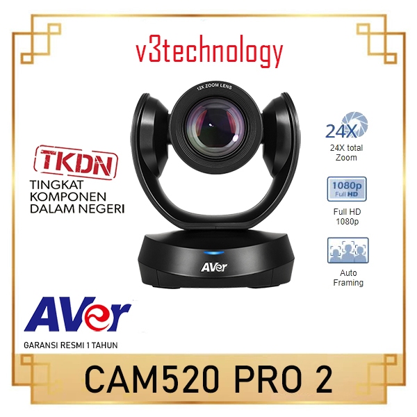 Jual AVER CAM520 Pro2 ( PTZ Camera 170° - 24x Zoom - TKDN ) | Shopee ...