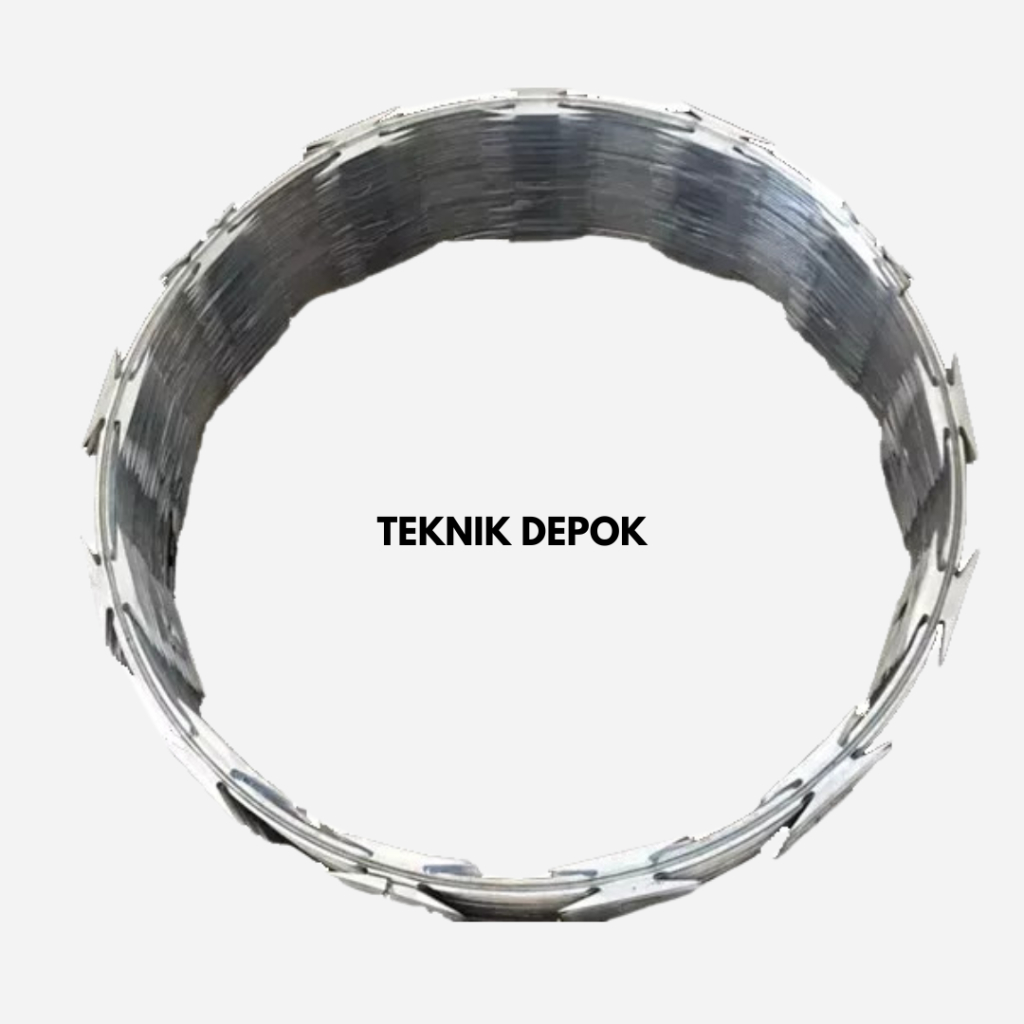 Jual Kawat Duri Silet CBT 65 Panjang 7 Meter Razor Wire Pelindung ...