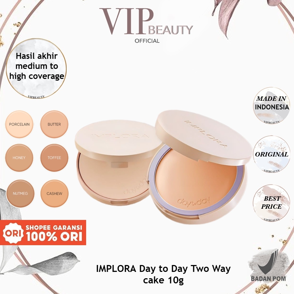 Jual IMPLORA Day to Day Two Way cake 10g | TWC | Bedak Padat | Shopee ...