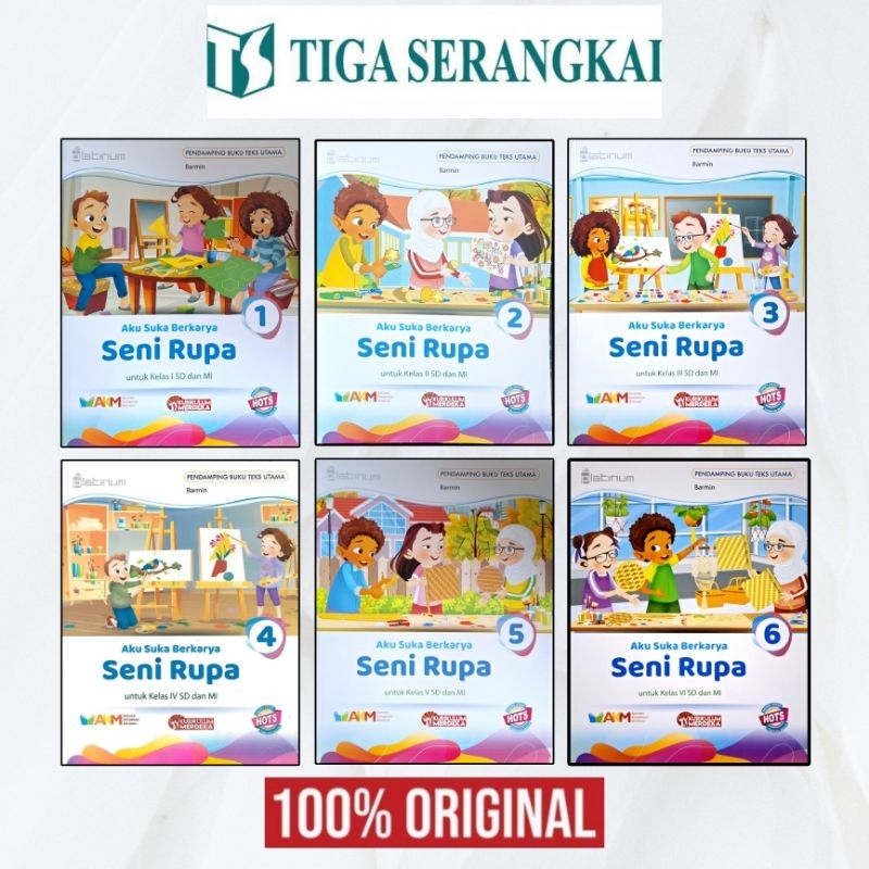 Jual PLATINUM : Aku Suka Berkarya SENI RUPA Kelas 1 2 3 4 5 6 - Tiga Serangkai | Shopee Indonesia