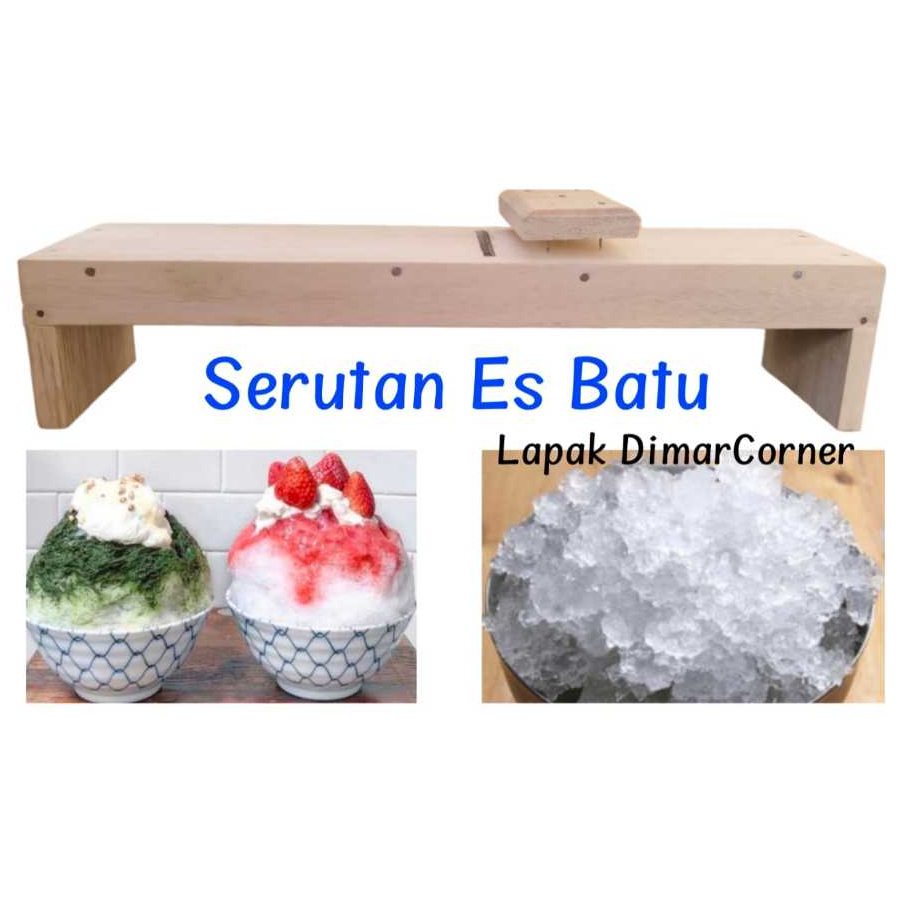 Jual Alat Serutan Es Batu / Serutan Es Manual dari Kayu / Pengiris ...