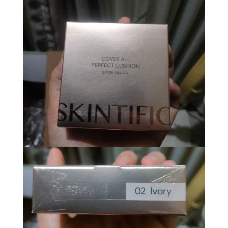 Jual SKINTIFIC Cover All Perfect Cushion SPF35 PA++++ ( Almond, petal ...