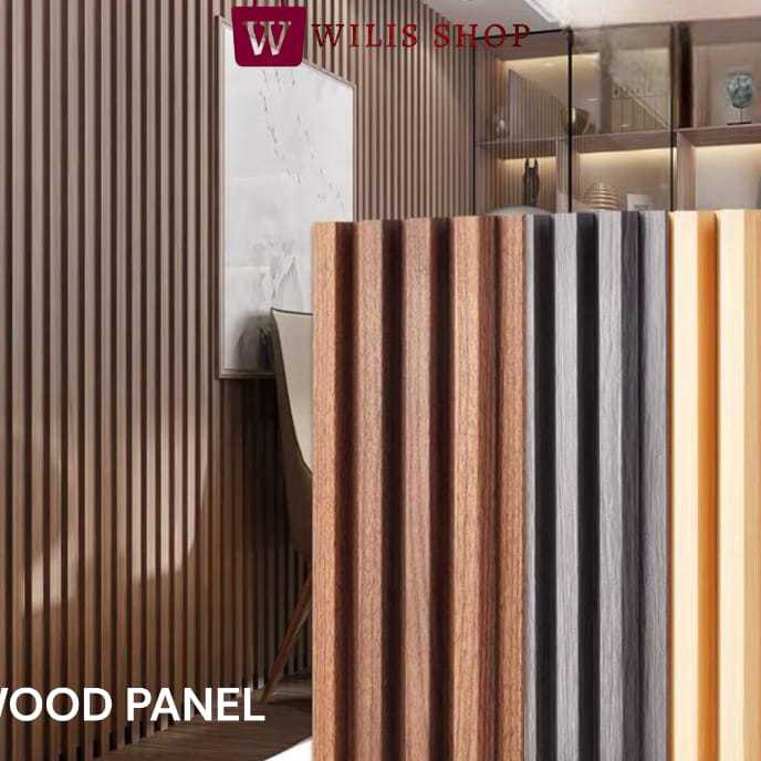 Jual KP8 29METER x 16 CM Wood Panel WPC Wall Panel PVC Kisi Kisi Kayu Dinding Motif Kayu 3D ...