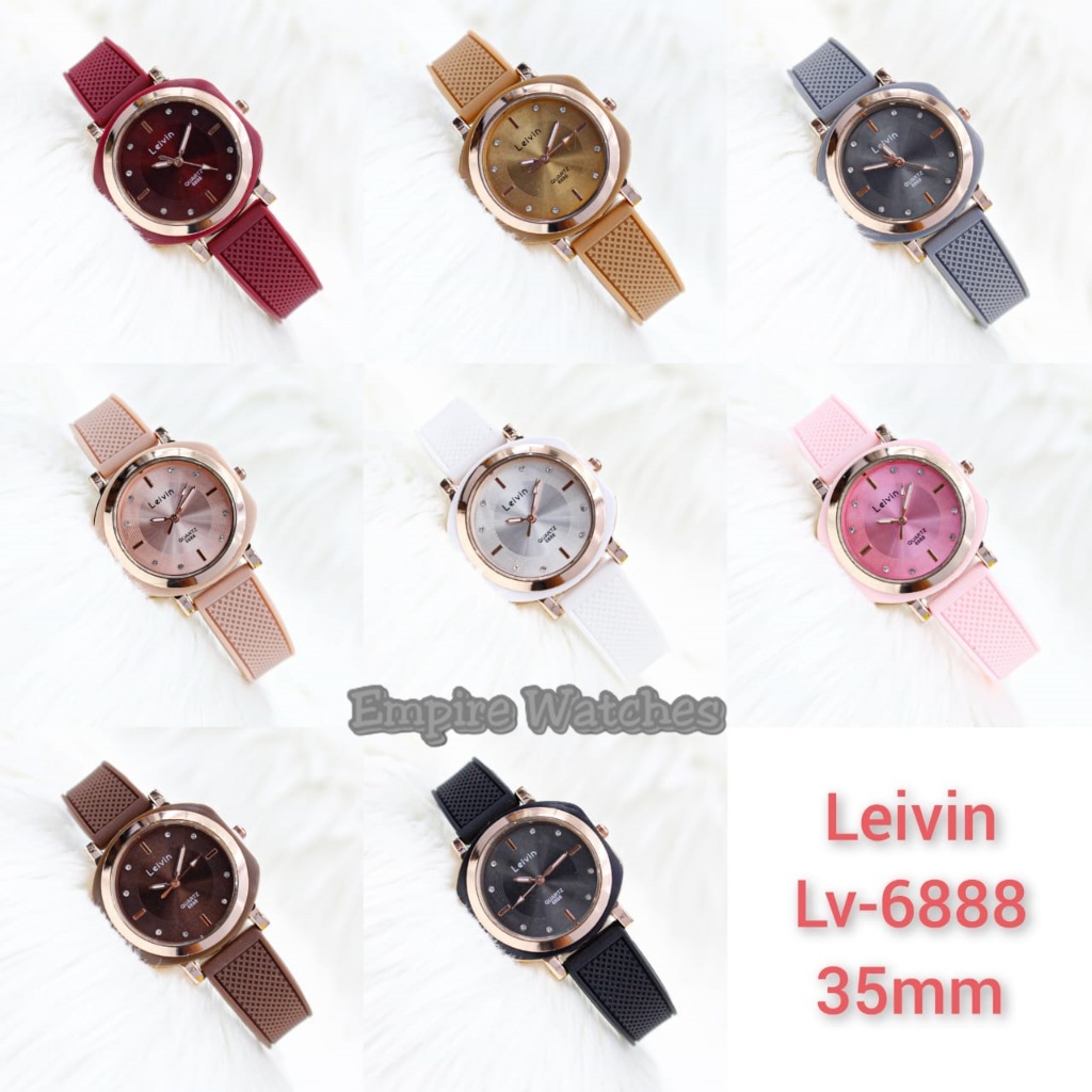 Jual Jam Tangan Leivin 6888 Wanita Cewek Analog Fashion Watch Strap ...