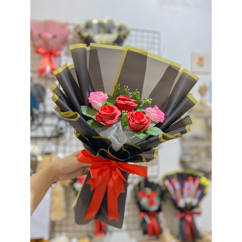 Jual (BUKET BUNGA 0001) Buket Bunga Palsu Dari Plastik Untuk Hadiah ...
