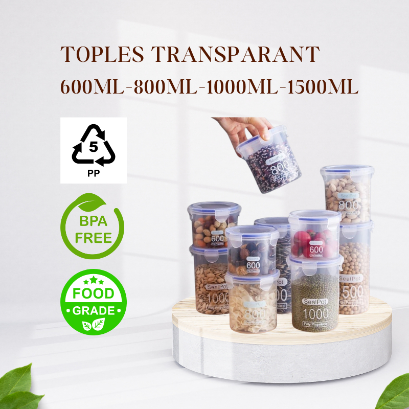 Jual TOPLES PP TRANSPARAN | TEMPAT PENYIMPANAN MAKANAN RINGAN BISKUIT ...