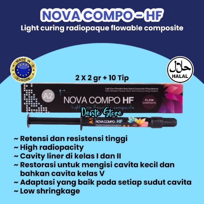 Jual COMPOSITE FLOW NOVA COMPO FLOWABLE HF ( HIGH FLOW ) IMICRYL | Shopee Indonesia