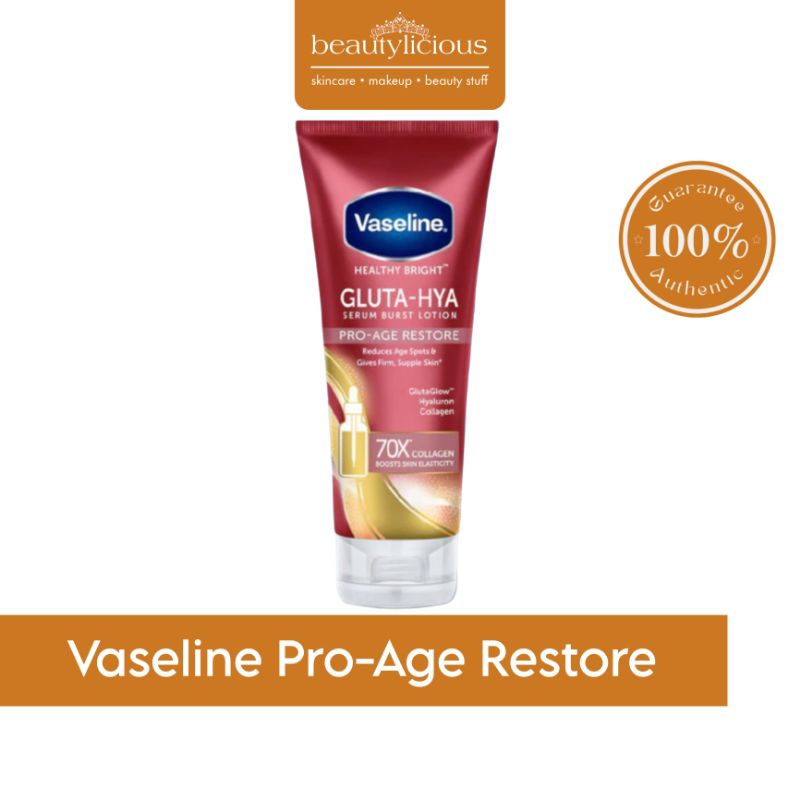 Jual beautylicious |Vaseline Gluta-Hya Pro-Age Restore Serum Burst ...