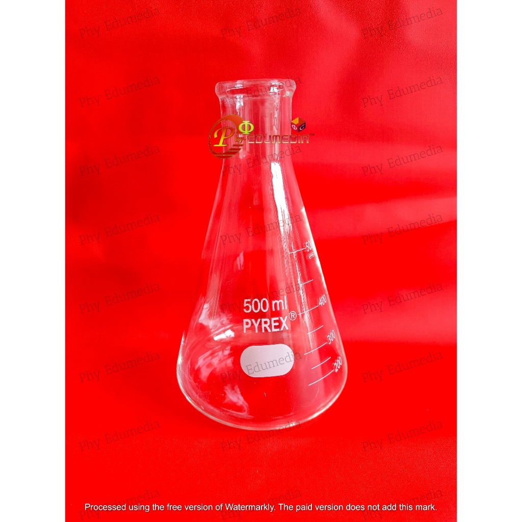 Jual Erlenmeyer 500ml / Erlenmeyer Flask / Labu Erlenmeyer 500ml PYREX ...