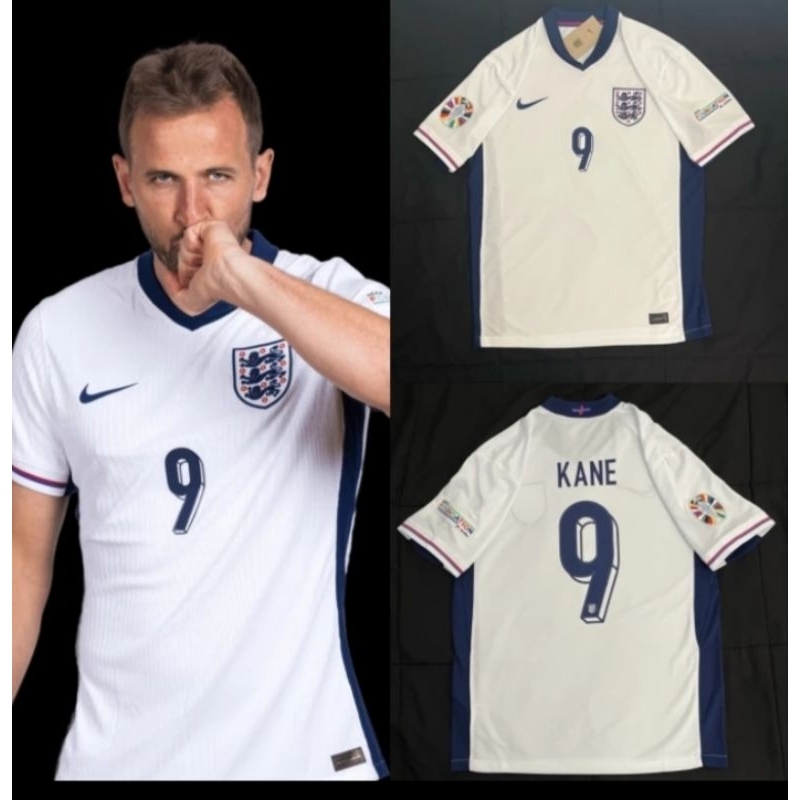 Jual JERSEY BOLA INGGRIS HOME EURO 2024 GRADE ORI PLUS NAMSET FULLPATCH ...