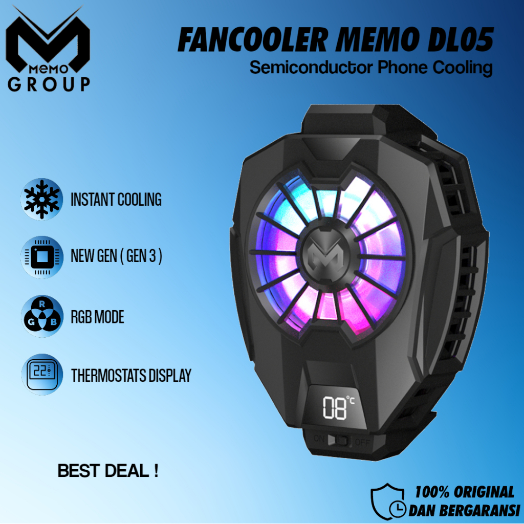 Jual Memo DL05 Original Fancooler Radiator Pendingin HP Gaming Cooling ...