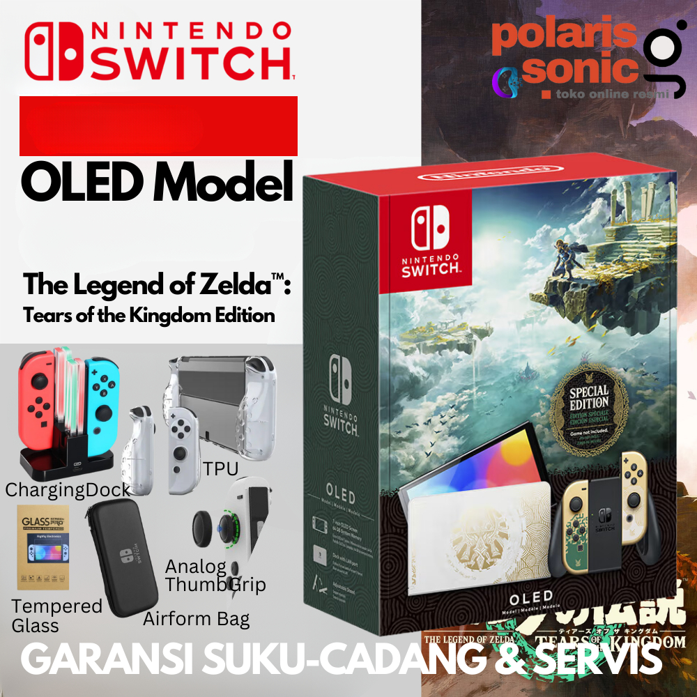 Jual Nintendo Switch OLED Zelda Tears of The Kingdom TOTK Console ...
