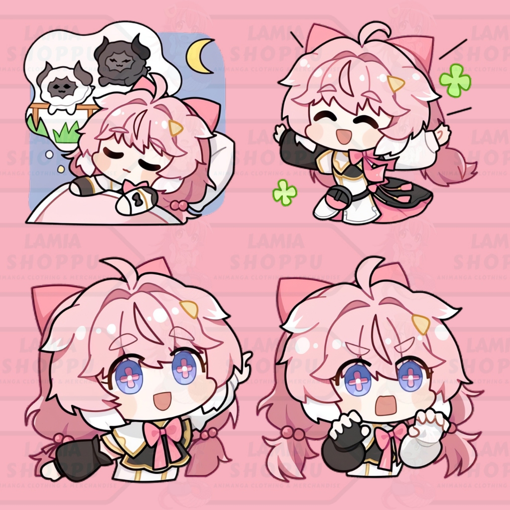 Jual Sticker Wuthering Waves Encore Chibi | Sticker Encore WuWa ...