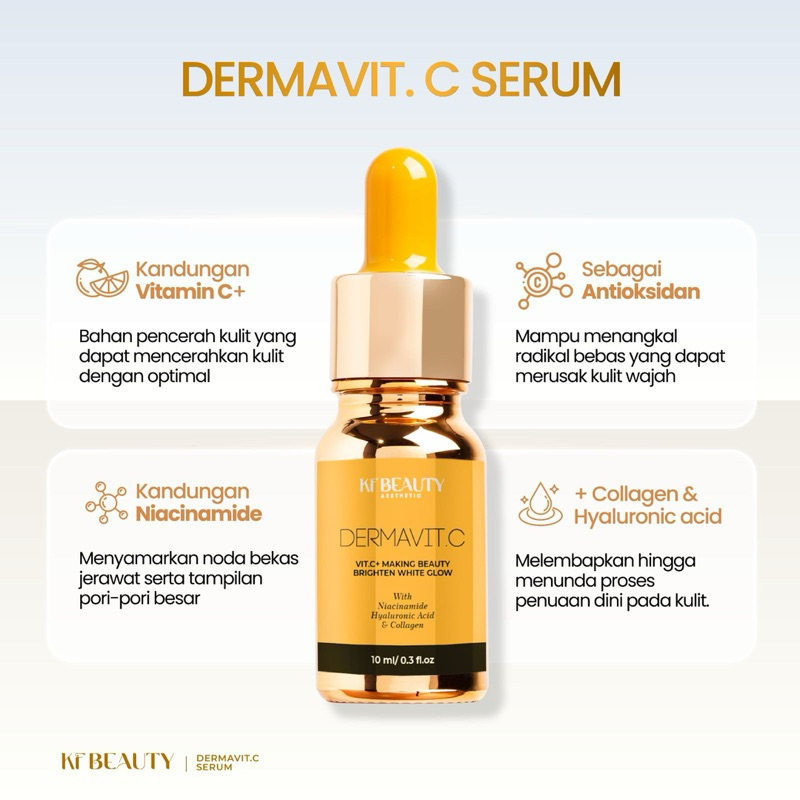 Jual SERUM DERMAVIT C with Niacinamide + Hyaluronic acid dan Collagen ...