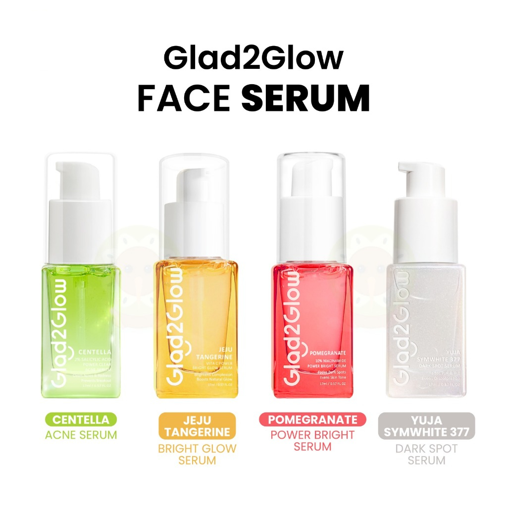 Jual GLAD2GLOW Serum Series 17ml | Peeling SolutionPomegranate 10% Niacinamide | Centella 2% ...