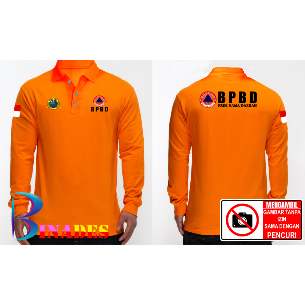 Jual JUAL Baju Kaos Kerah Model Polo BPBD - BADAN PENAGGULANGAN BENCANA ...