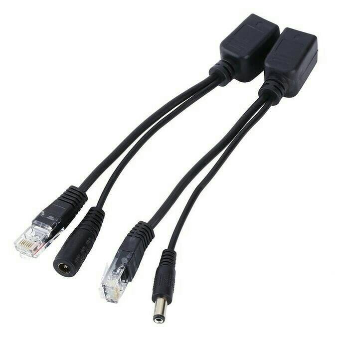 Jual POE Splitter Cable / POE Injector Cable / POE Splitter warna Hitam ...