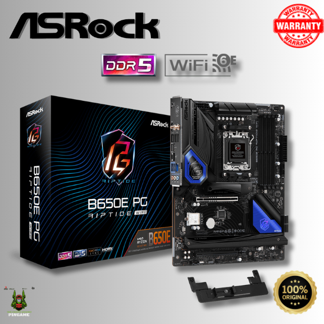 Jual ASROCK MOTHERBOARD B650E PG RIPTIDE WIFI | ATX AM5 DDR5 | Shopee ...