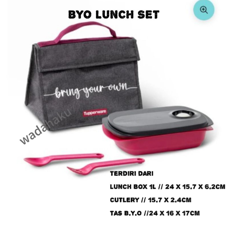 Jual original tupperware byo lunch set | Shopee Indonesia
