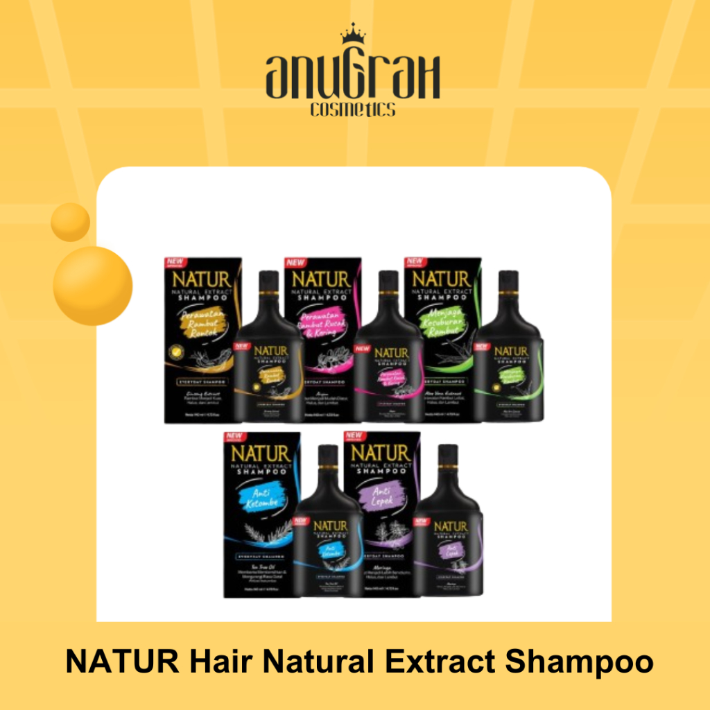 Jual NATUR Hair Natural Extract Shampoo | Shopee Indonesia