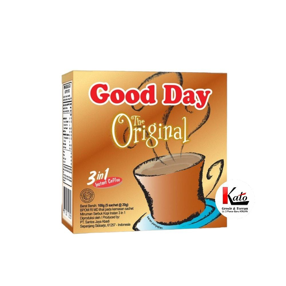Jual Kopi Good Day 3 In 1 Instant Coffee Original Kemasan Box Isi 5 ...