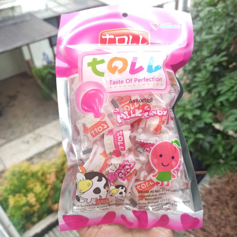 Jual TOLL Assorted Milk Candy Bon-Bon Permen Susu 120g 30 pcs | Shopee ...