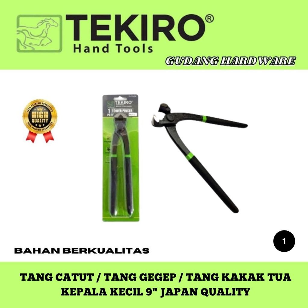 Jual tekiro tang catut / gegep / kakak tua 9" jaminan asli original ...