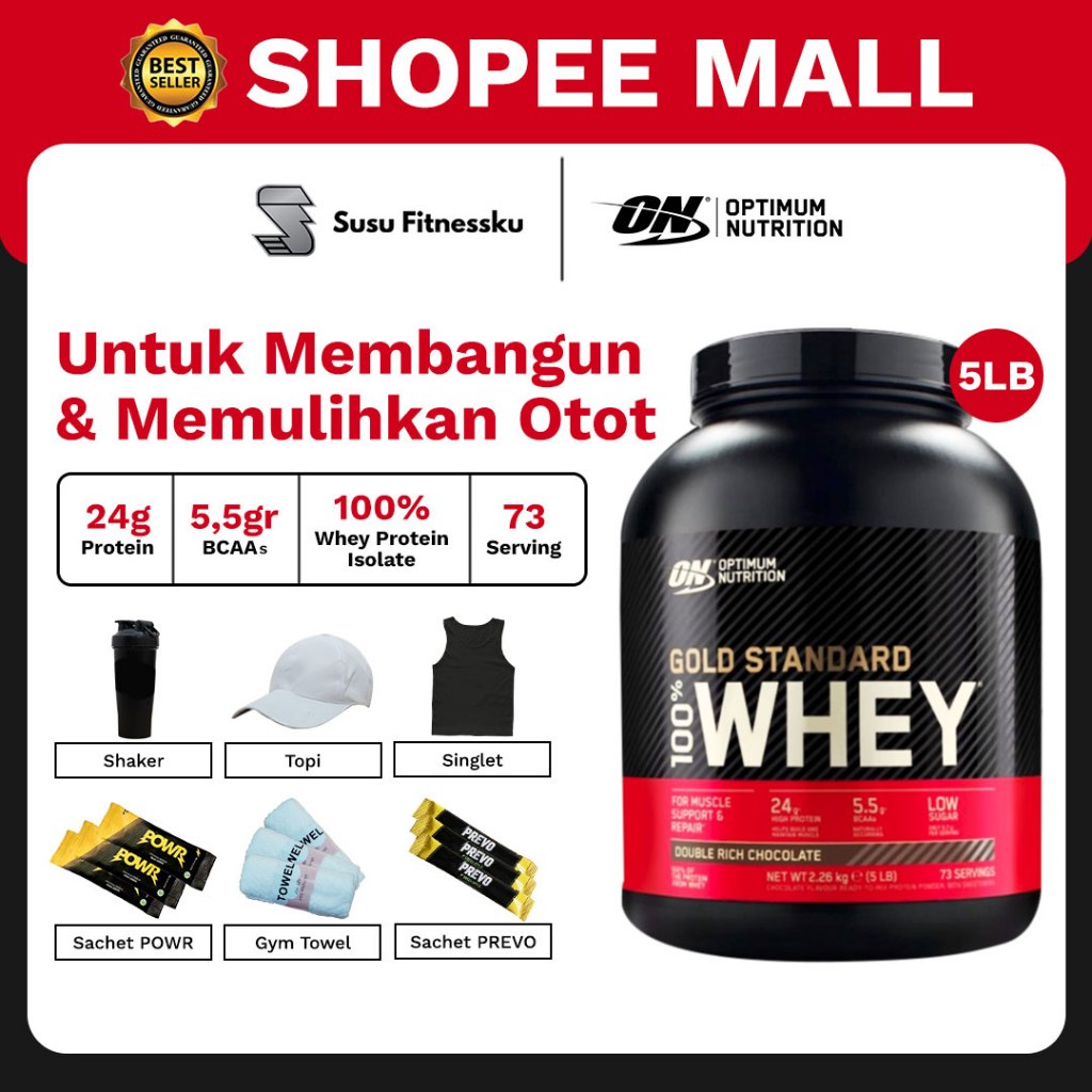Jual ON Whey Gold Standard 5lbs - Whey Protein | Shopee Indonesia