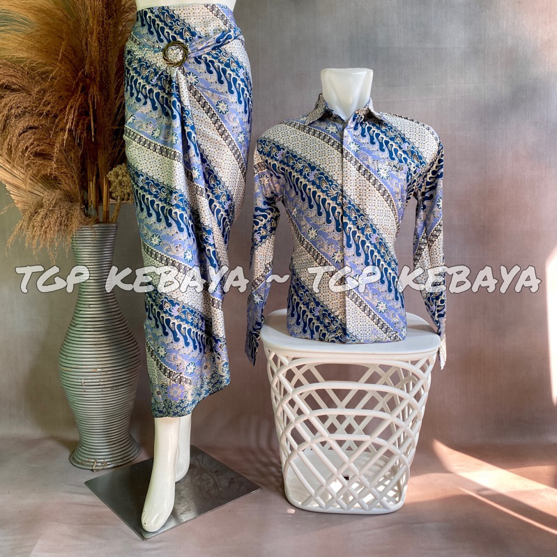 Jual Batik Mewah Seragam Pesta Keluarga / Baju Batik Kemeja Lengan ...