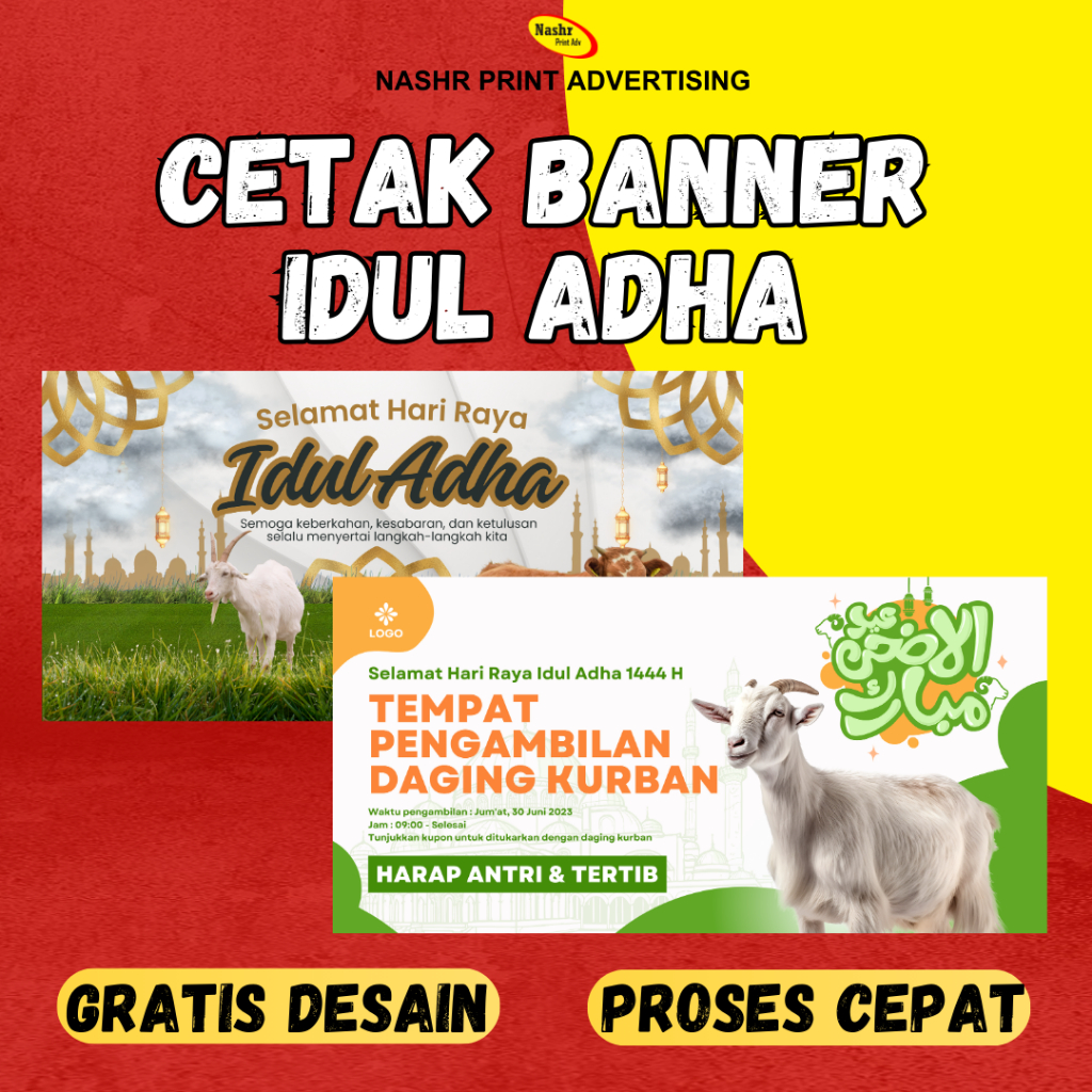 Jual BANNER IDUL ADHA I BANNER HEWAN QURBAN I BANNER IDUL ADHA MURAH I ...