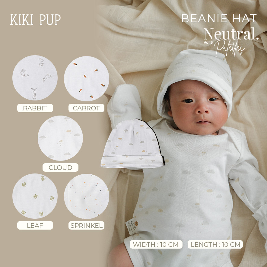 Jual KIKI PUP - Beanie Hat (Neutral Palettes III)- Topi bayi / Baby hat ...