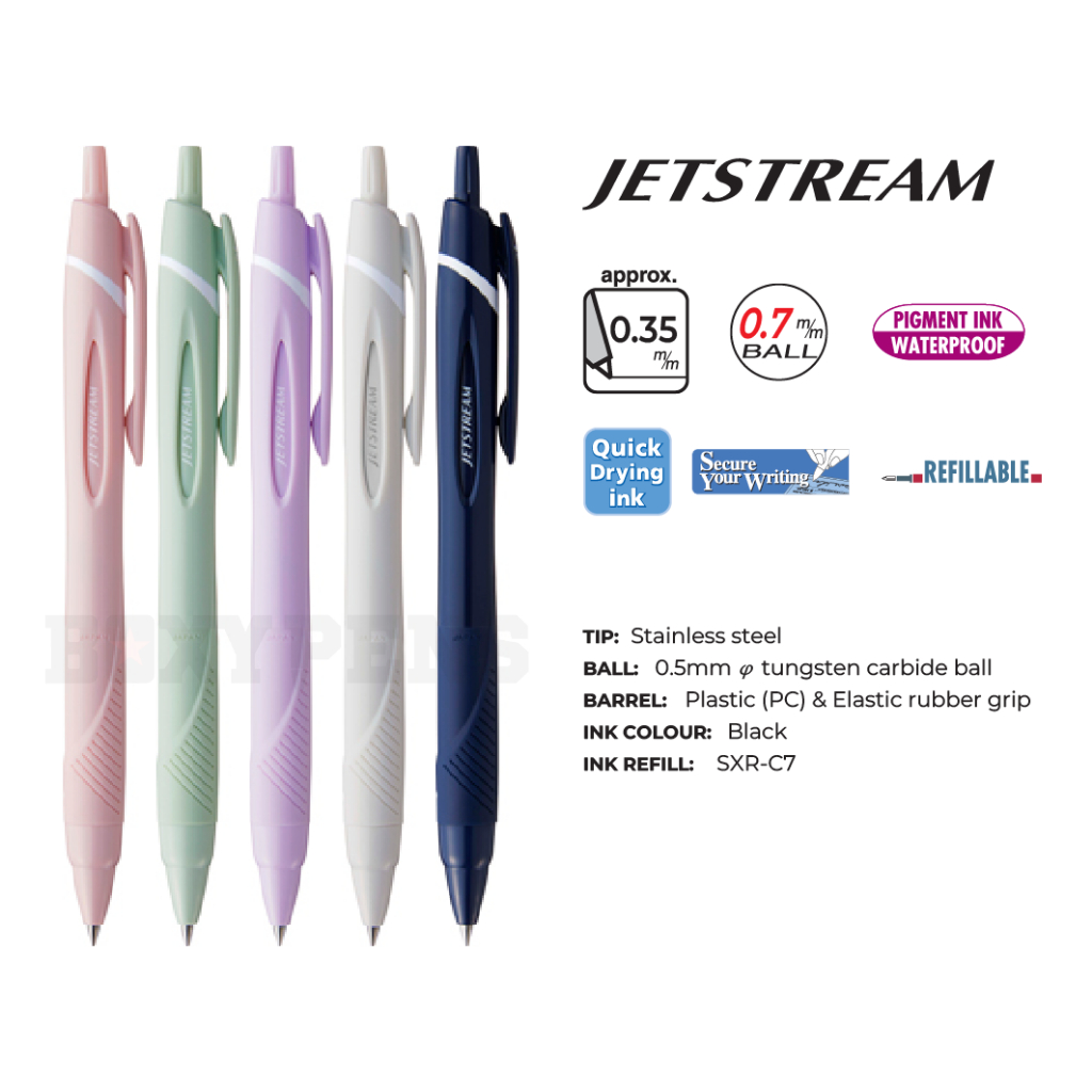 Jual Uni Jetstream Standard Ballpoint Pen New Axis Color Series - 0.7 ...