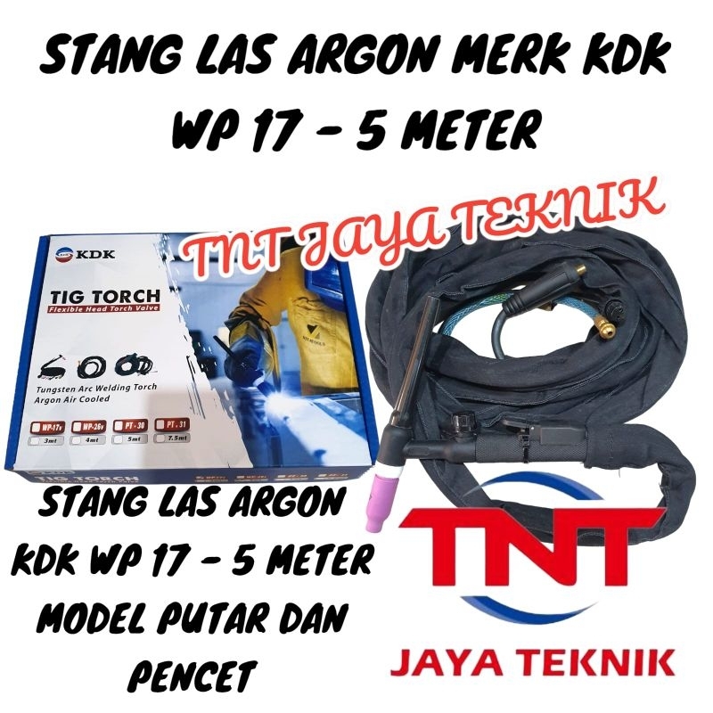 Jual TIG TORCH WP17V KDK / STANG LAS ARGON WP17V - 5METER KDK WELD ...