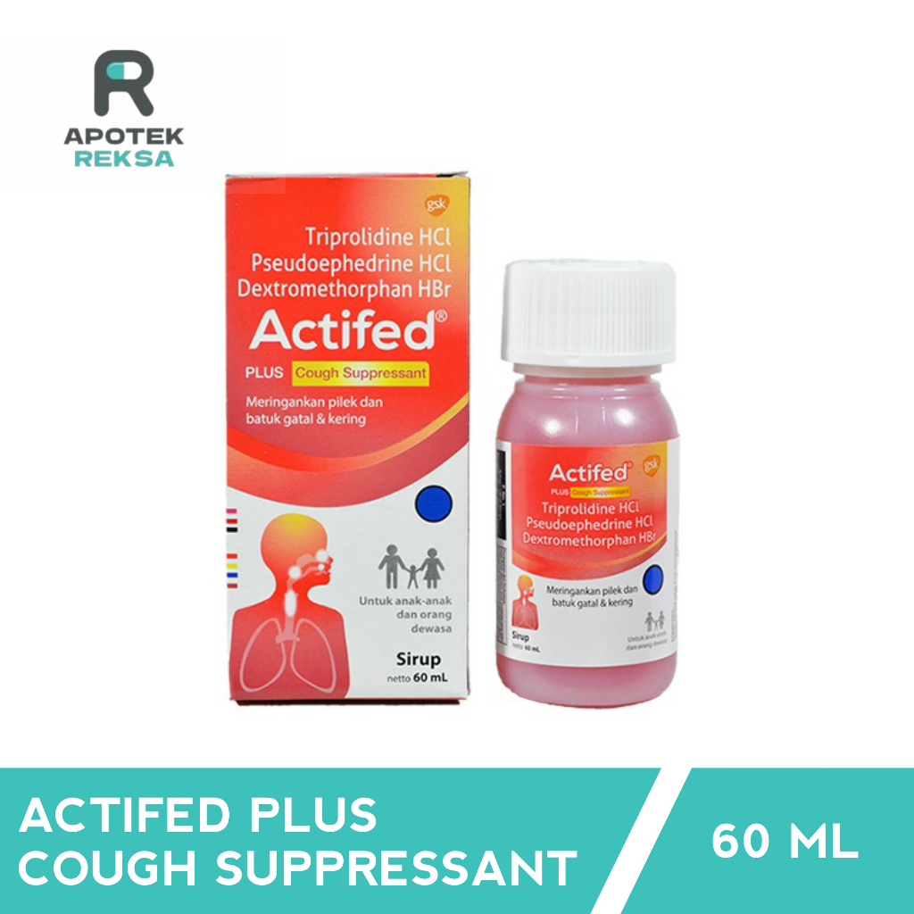 Jual Actifed Plus Cough Suppressant (Actifed Merah) | Shopee Indonesia