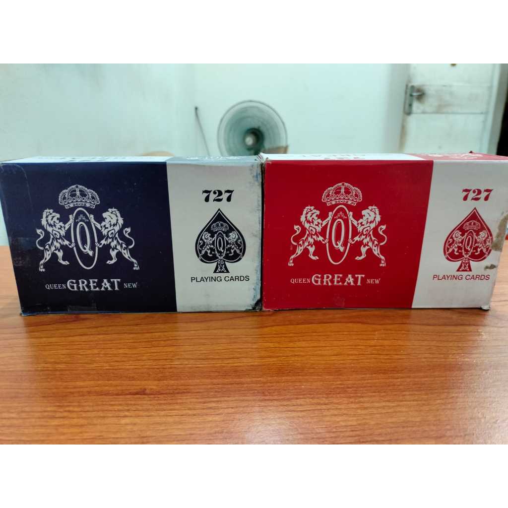 Jual Kartu Remi Plastik Coated Queen Great 727 Grade Ori - (1 BOX Isi ...