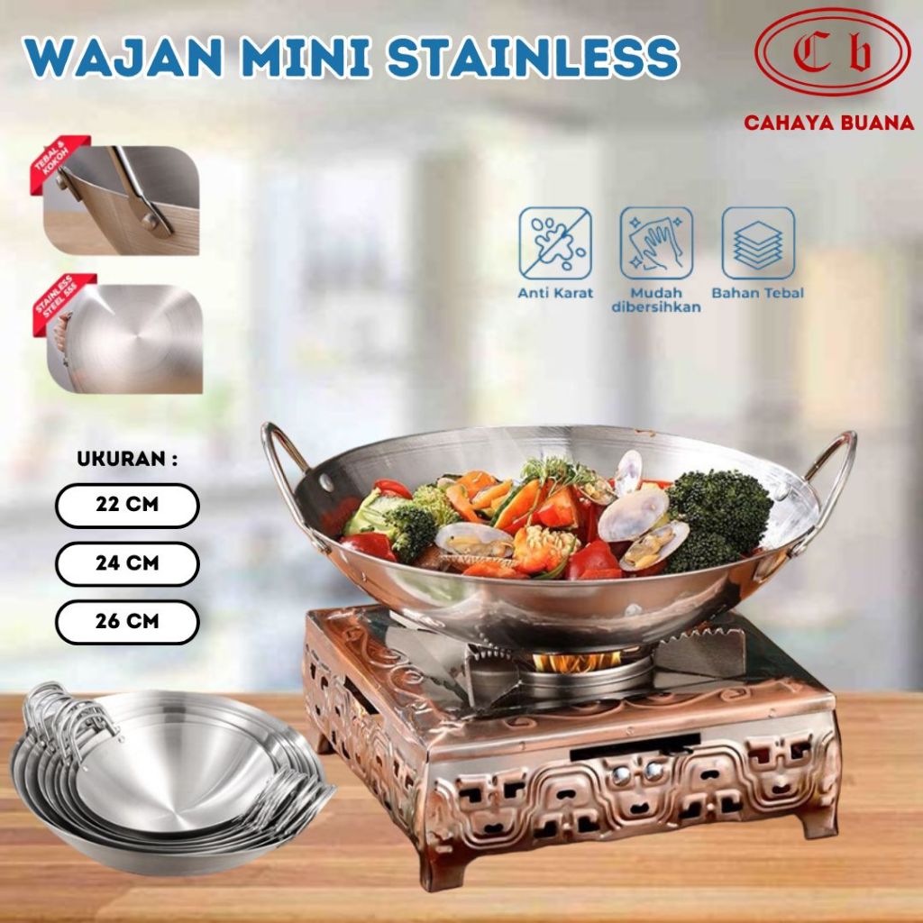 Jual WAJAN KUALI MINI STAINLESS - WAJAN MINI PIRING PRASMANAN - WAJAN ...