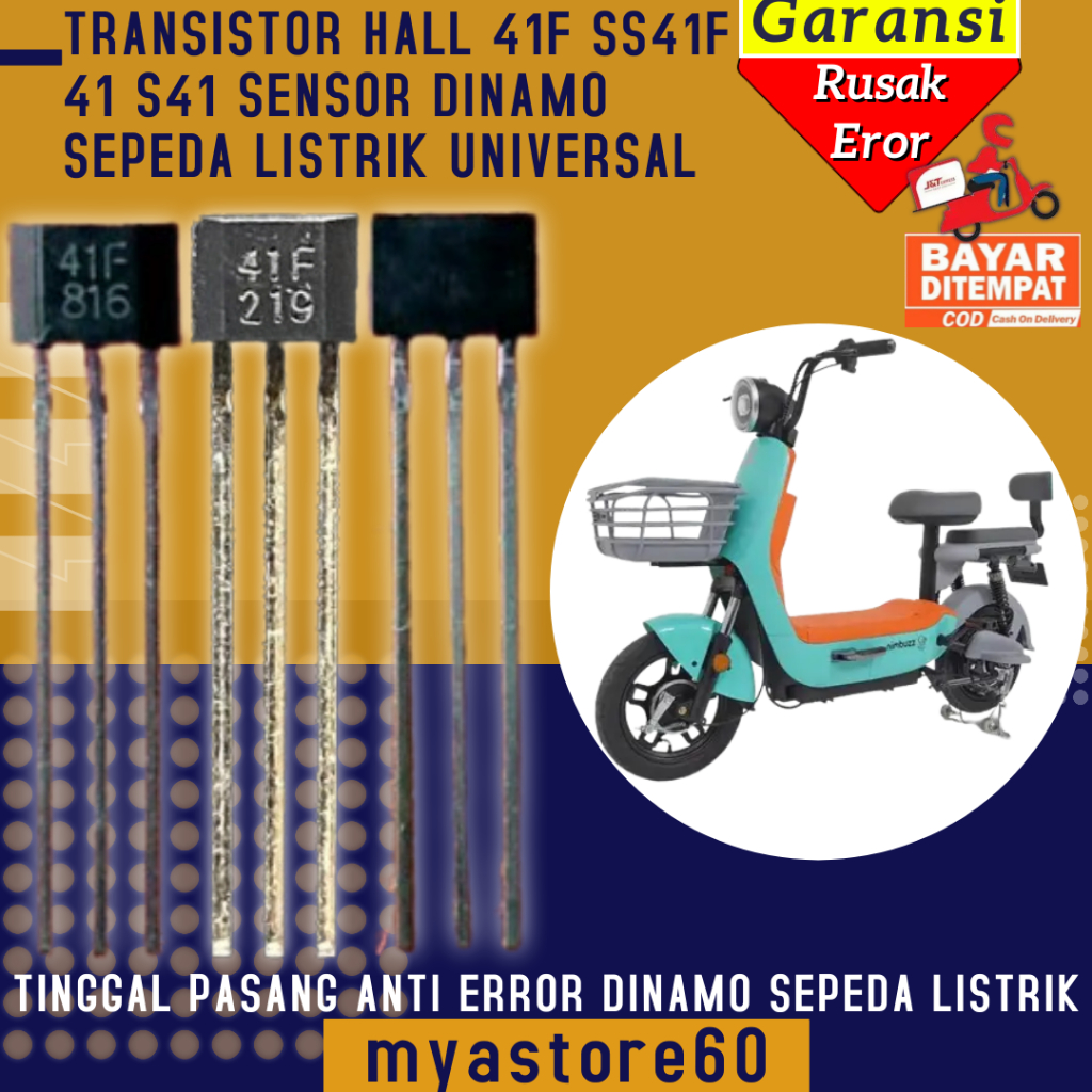 Jual Transistor Hall Sensor Dinamo Modul Hub Sepeda Motor Listrik 41F SS41F OH41 S41Sepeda ...