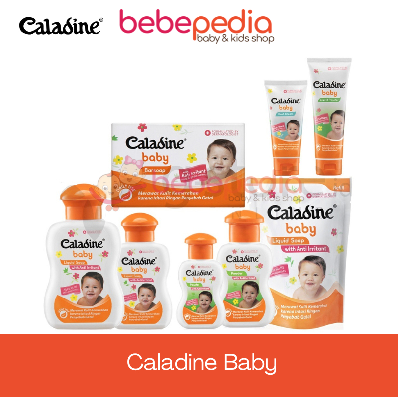 Jual CALADINE Baby Powder | Liquid Powder | Rash cream | Bar Soap ...