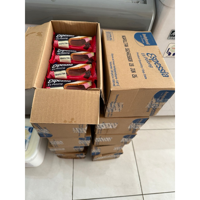 Jual Indoeskrim Espessia Es Potong Neapolitan / Coklat / Es Teller ...
