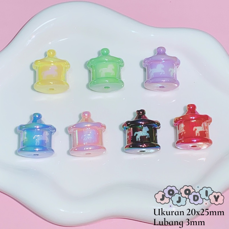 Jual (1Pcs) J259 Manik Luxury 3D Kuda Carousel Castle | Shopee Indonesia