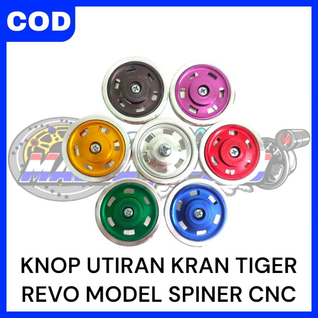 Jual KNOP UTIRAN KRAN BENSIN TIGER REVO MODEL SPINER cnc | Shopee Indonesia