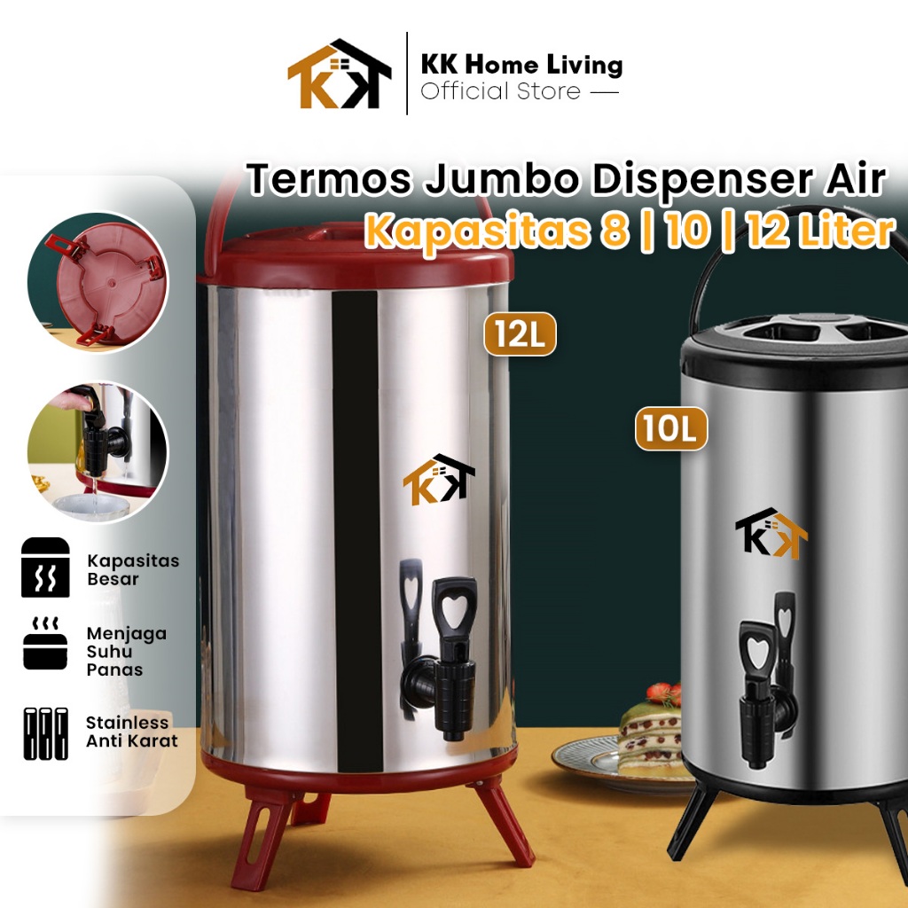 Jual (KK) Milk Tea Bucket Jumbo Termos Air Teh Kopi /8L,10L,12L ...