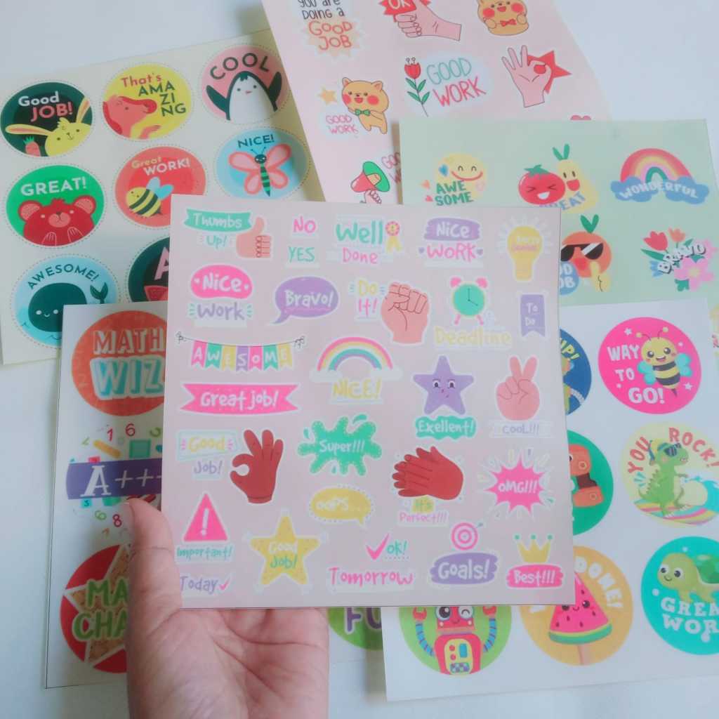 Jual Sticker Reward Waterproof For Kids (Sticker Anak) | Shopee Indonesia