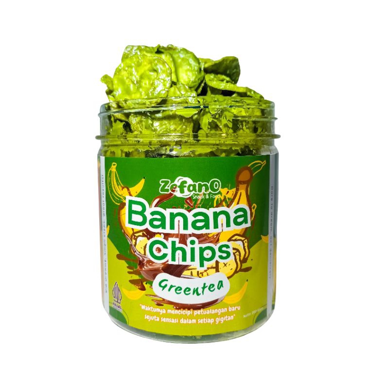 Jual BANANA CHIPS GREENTEA 200 GRAM | Shopee Indonesia