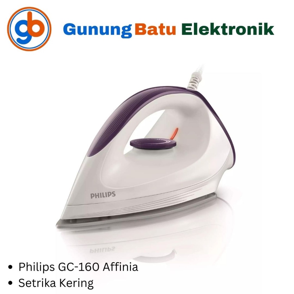 Jual Philips Setrika Kering GC160 Dry Iron Affinia | Shopee Indonesia