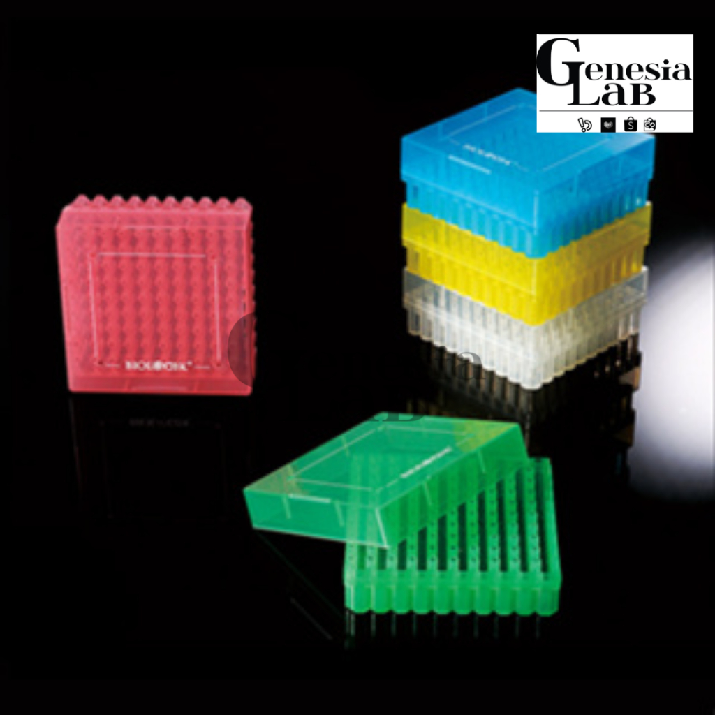 Jual Cryobox Plastic 100 well Lid (-90ºC to 121ºC) 1 rack, Biologix 90 ...
