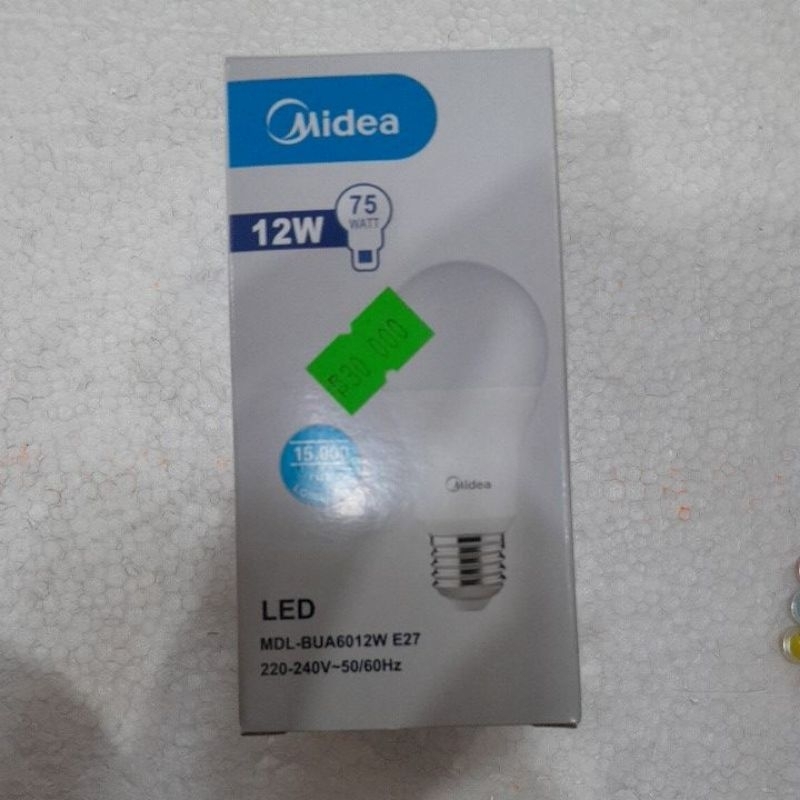 Jual MIDEA LIGHTING - LAMPU LED BULB 12 WATT 6500K - WHITE - COOLDAY ...